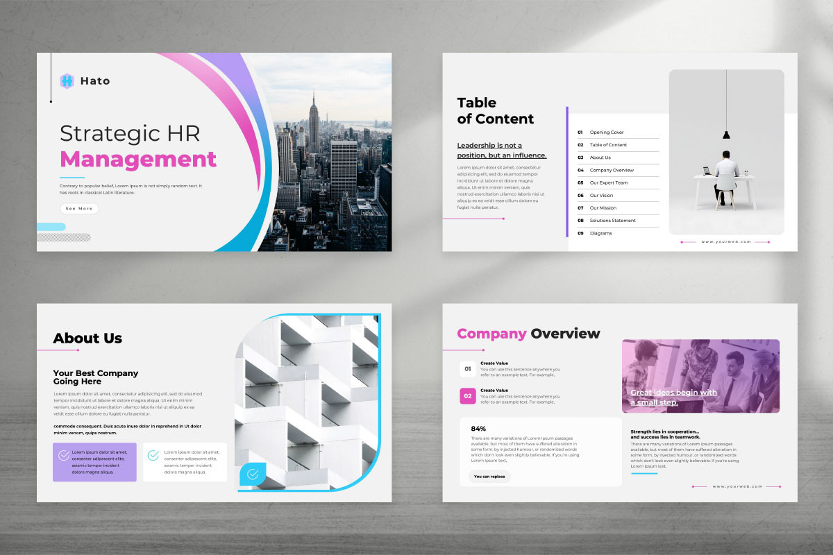 Strategic HR Management PowerPoint Template | Nulivo Market